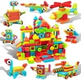 240pcs Hedgehog Interlocking Building Shape 3D Blocks, STEAM ...