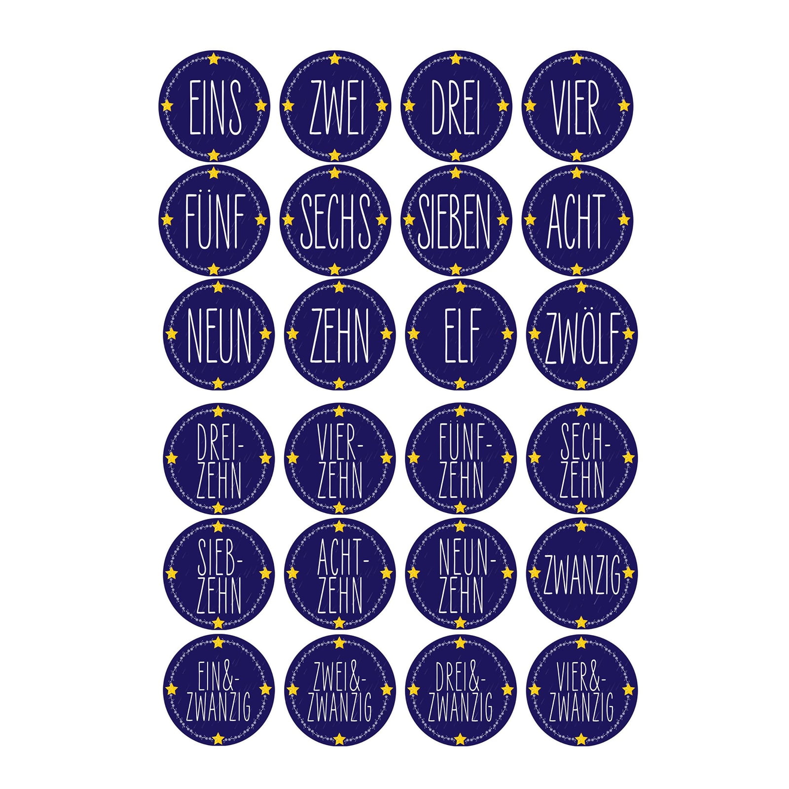 240x Christmas Countdown Advent Calendar Number Sticker Gift Package ...