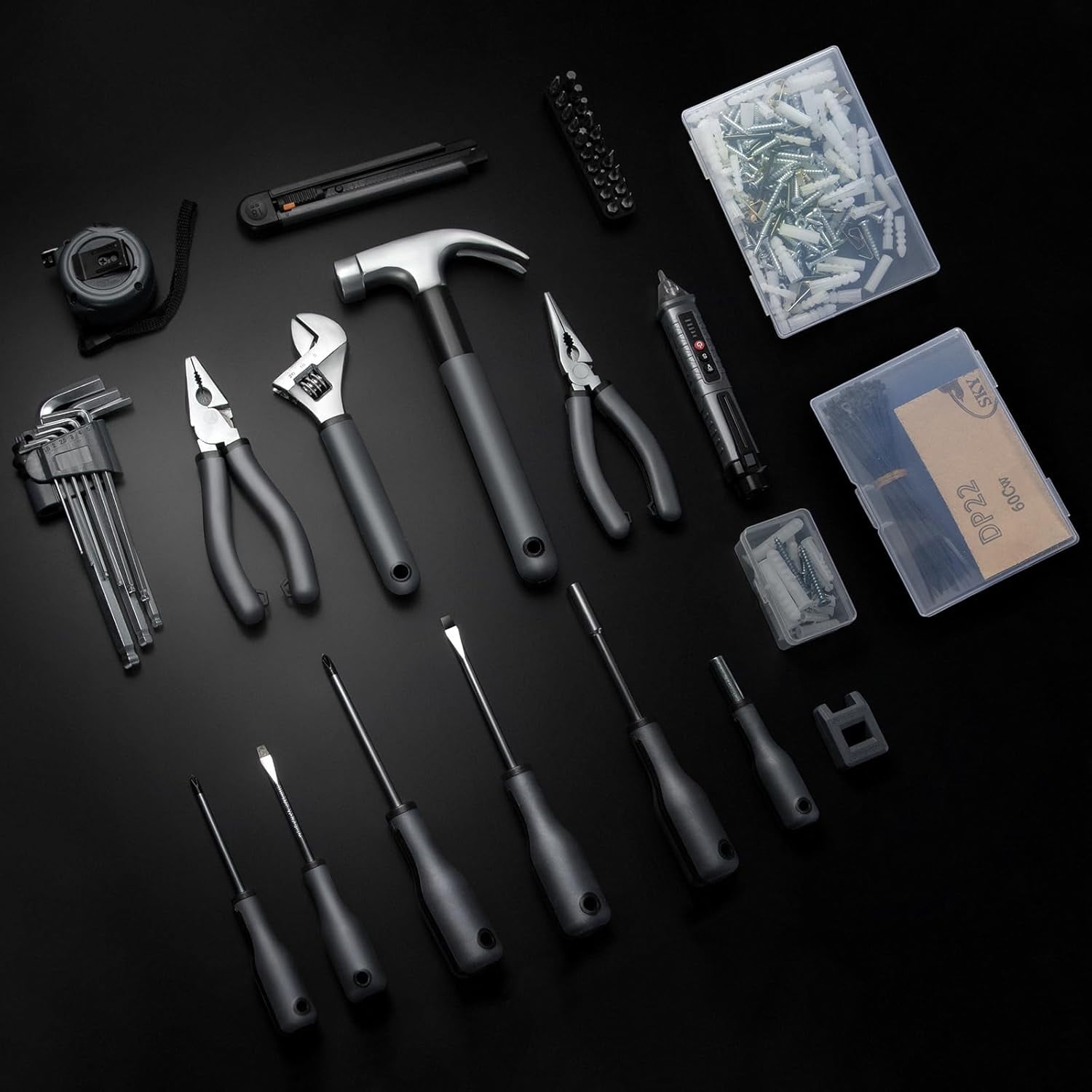 241 Piece Home Tool Kit with Metal Tools for Repair, , Maintenance ...