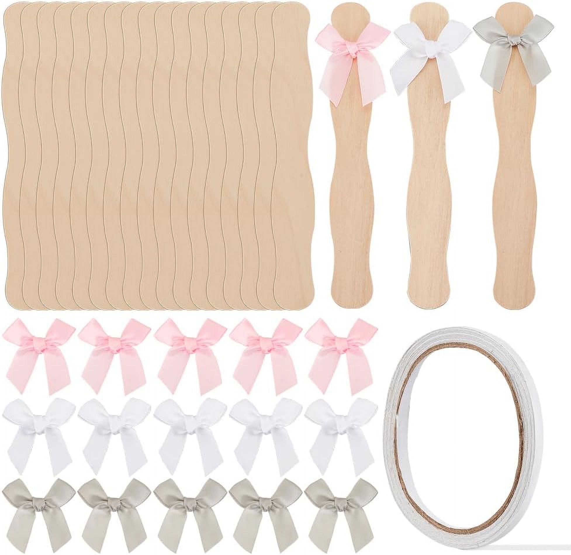 241Pcs DIY Wood Hand Fans Making Kit with 120Pcs Fan Handle Craft ...