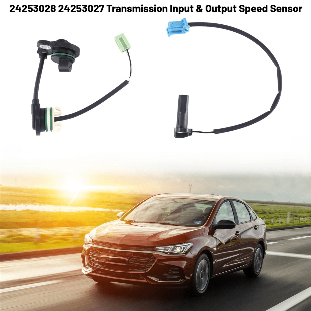 24253028 24253027 Transmission Input & Output Speed Sensor for Chevrolet Cruze - Walmart.com