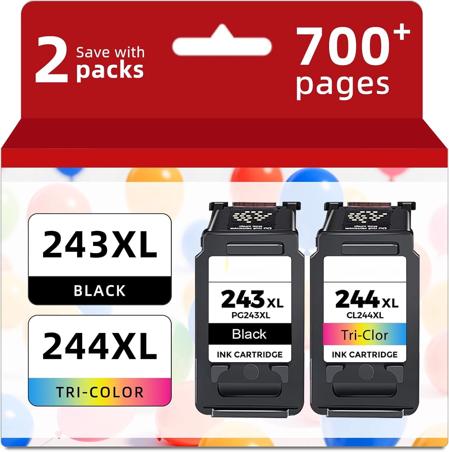 243 244 XL Compatible Ink Cartridge Replacement for Canon 243 244 PG ...