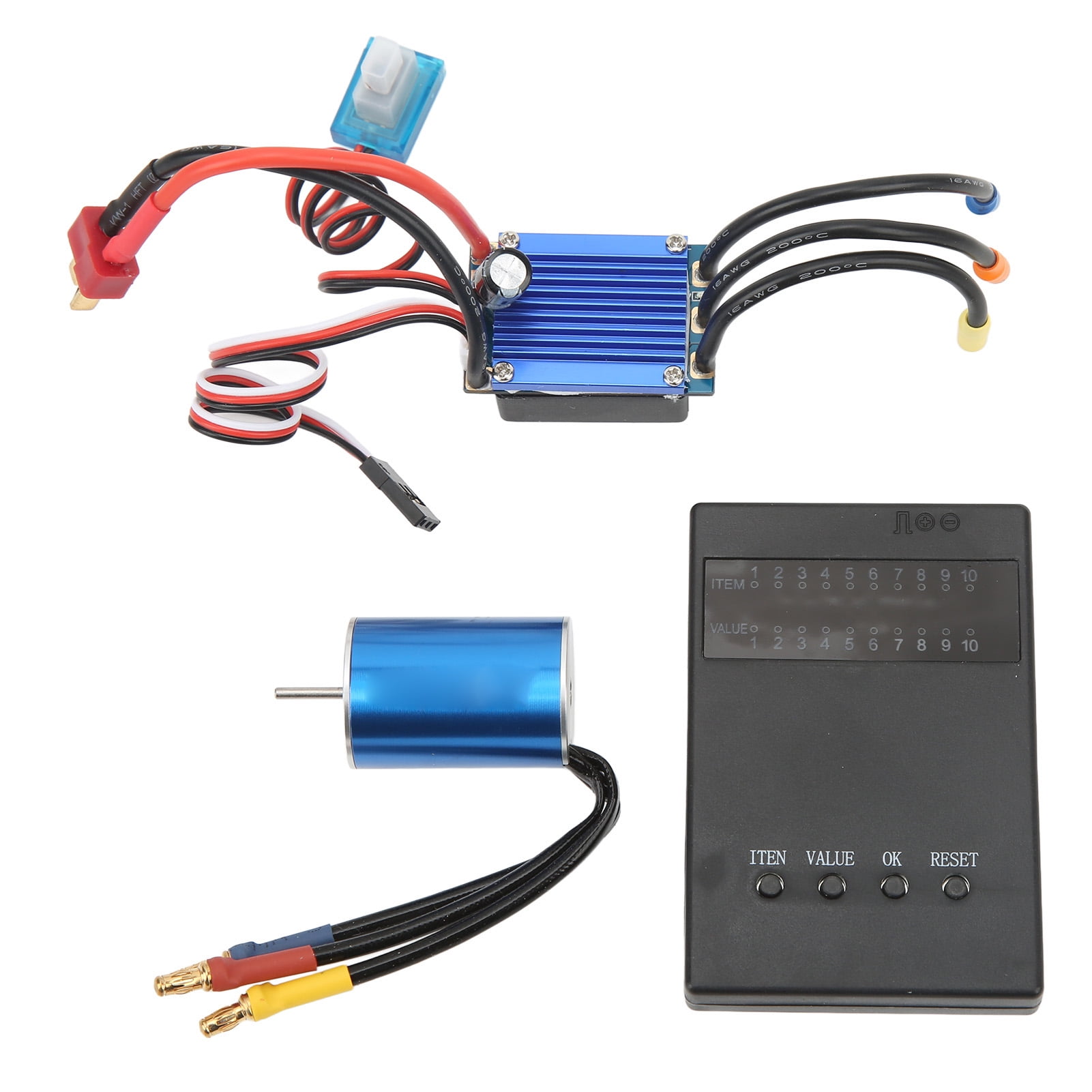 2435 4800KV Brushless Motor with 25A ESC Brushless Programming Card ...