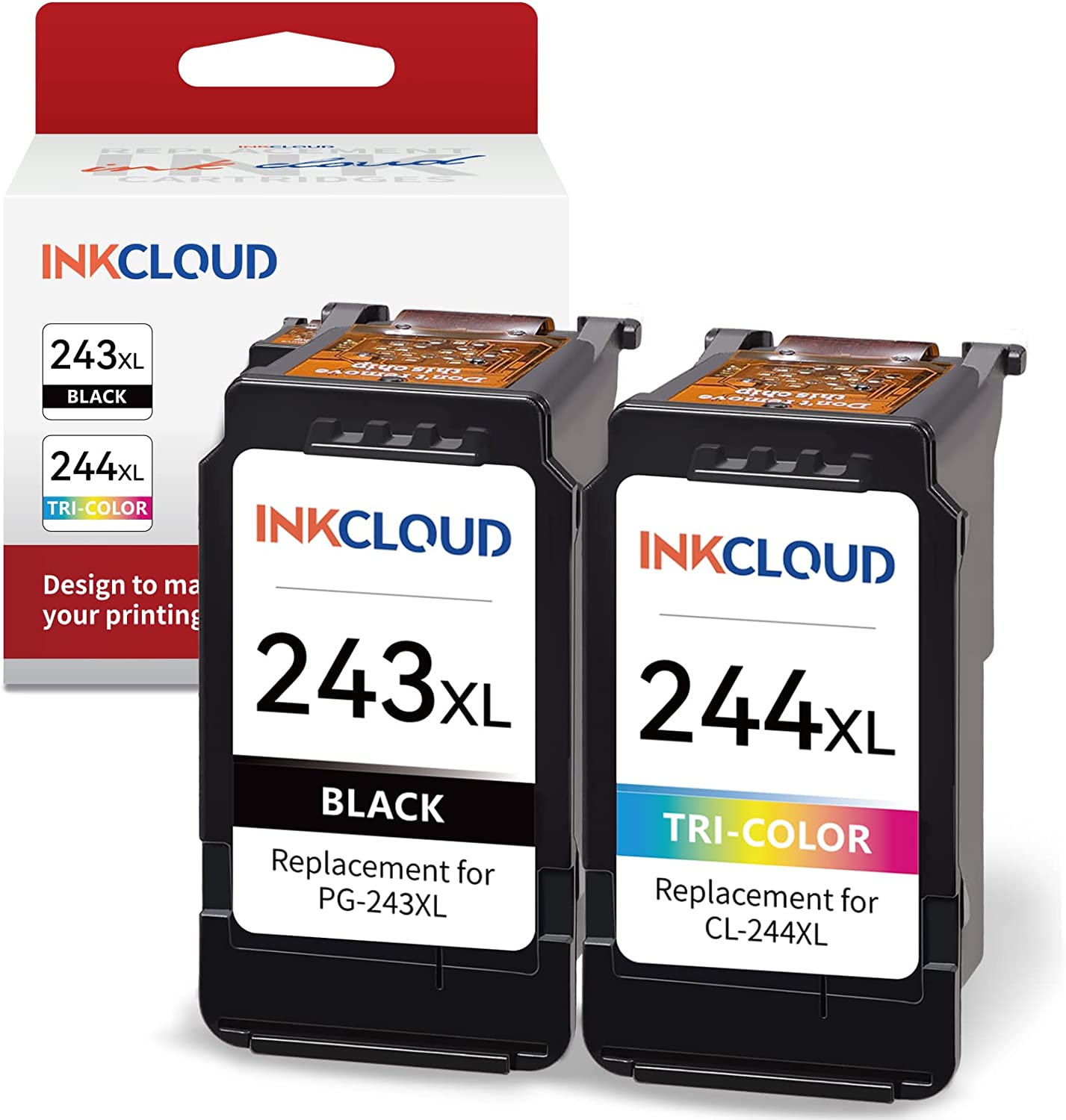 Canon PG-243 Black and CL-244 Color Inkjet Print Cartridge (1287C006 ...