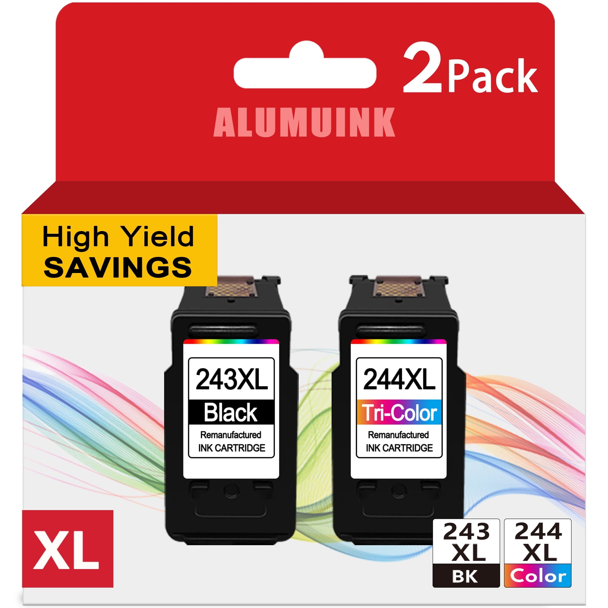 243 244XL Ink Replacement for Canon 243 244 Ink Cartridges for PIXMA ...