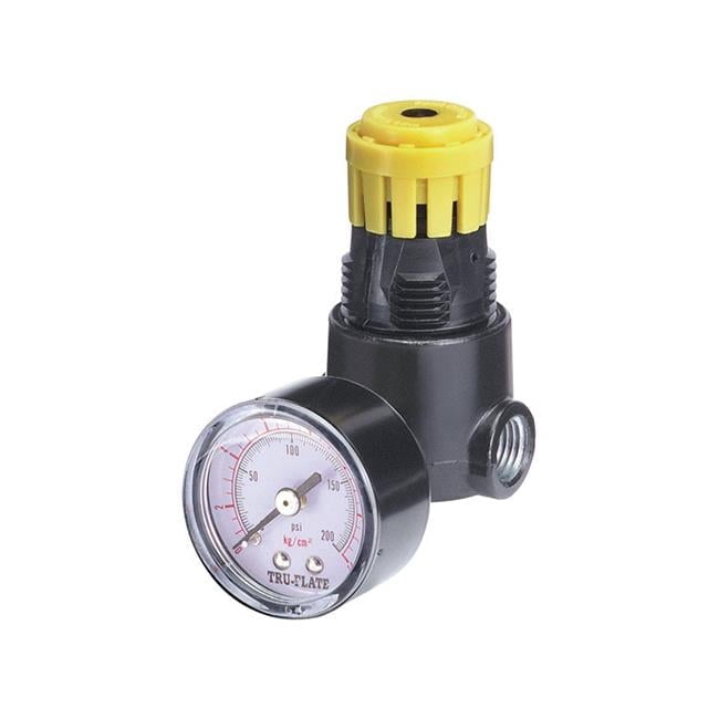 24444 Tru-Flate Mini Pressure Regulator with Gauge - Walmart.com