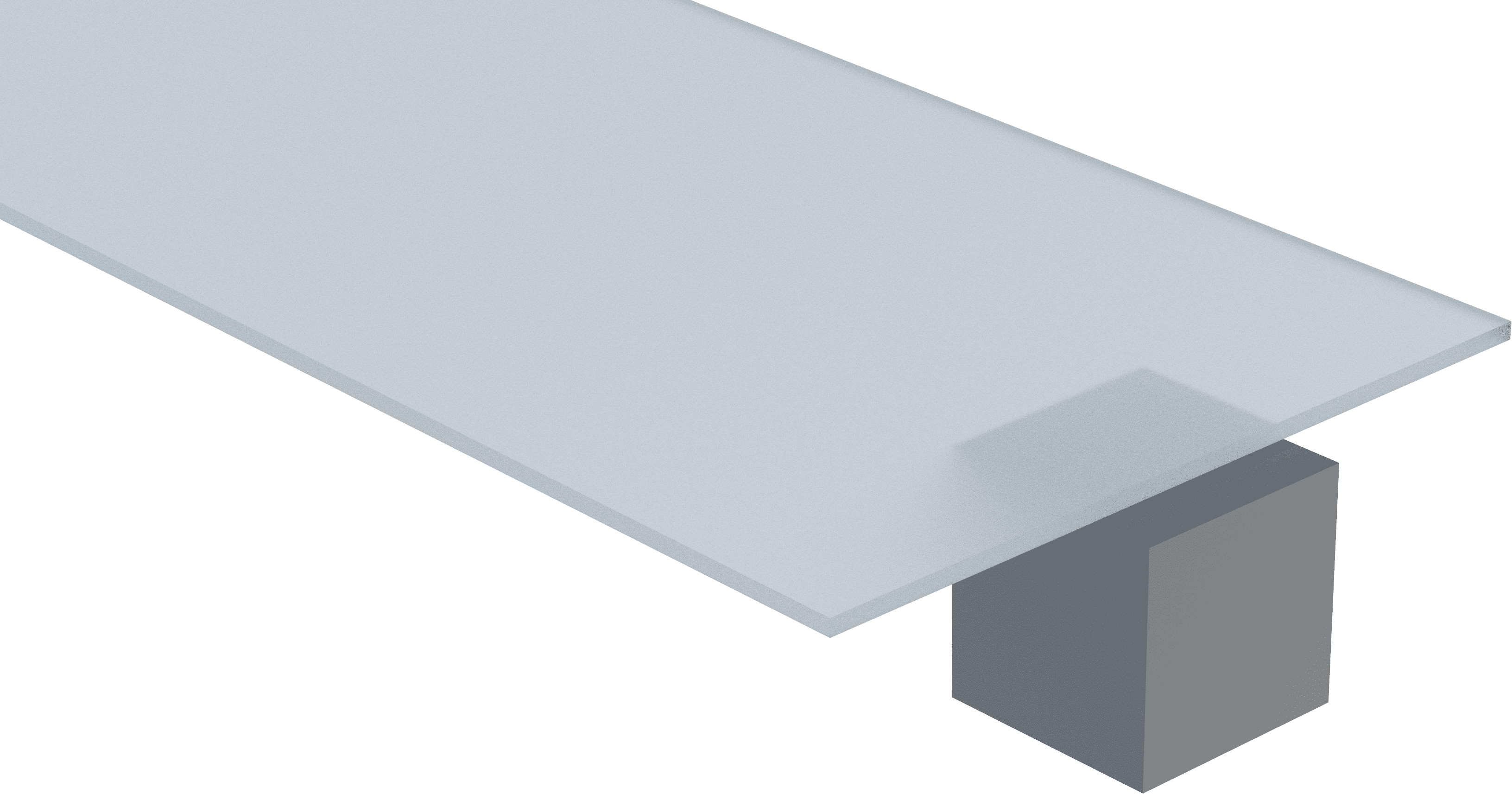 2447 White, Translucent, Acrylic Sheet, 6MM (1/4") Thick, 24" W x 24" L ...