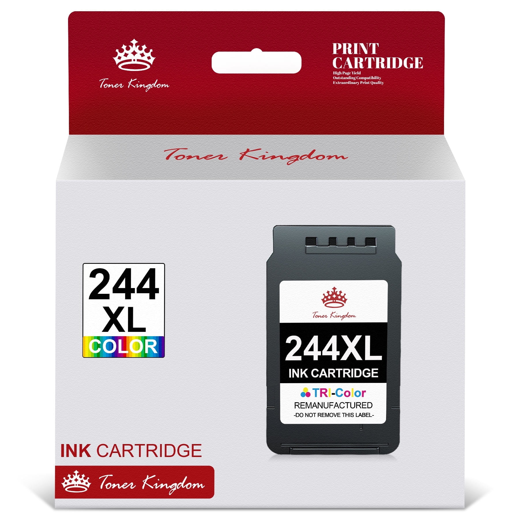 244XL Ink Cartridge Higher Yield Compatible with Canon CL-244XL CL-246XL Color Combo Pack For ...