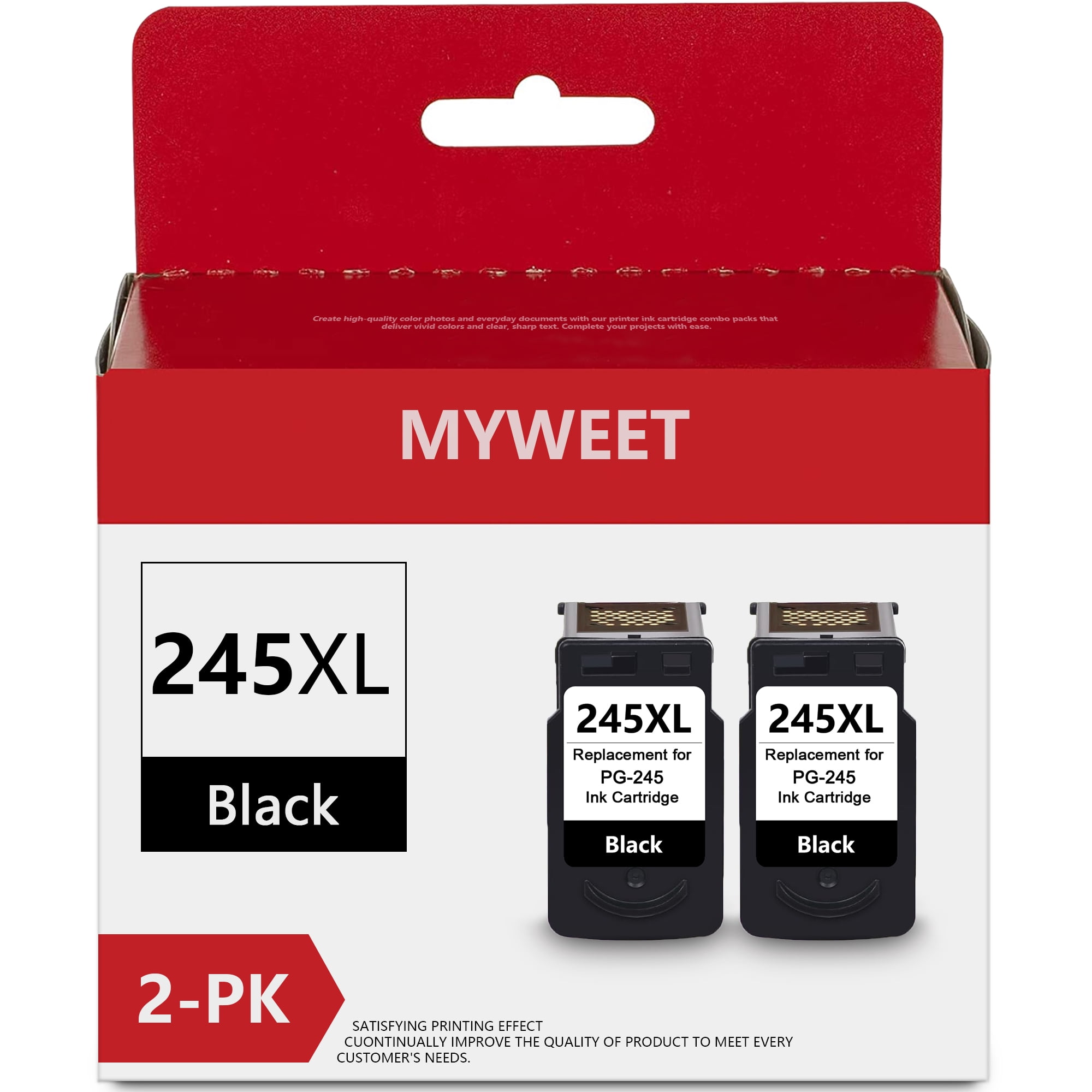 245 XL 246 XL Ink Replacement for Canon Pixma MG2525 TS302 (1 Black, 1 ...