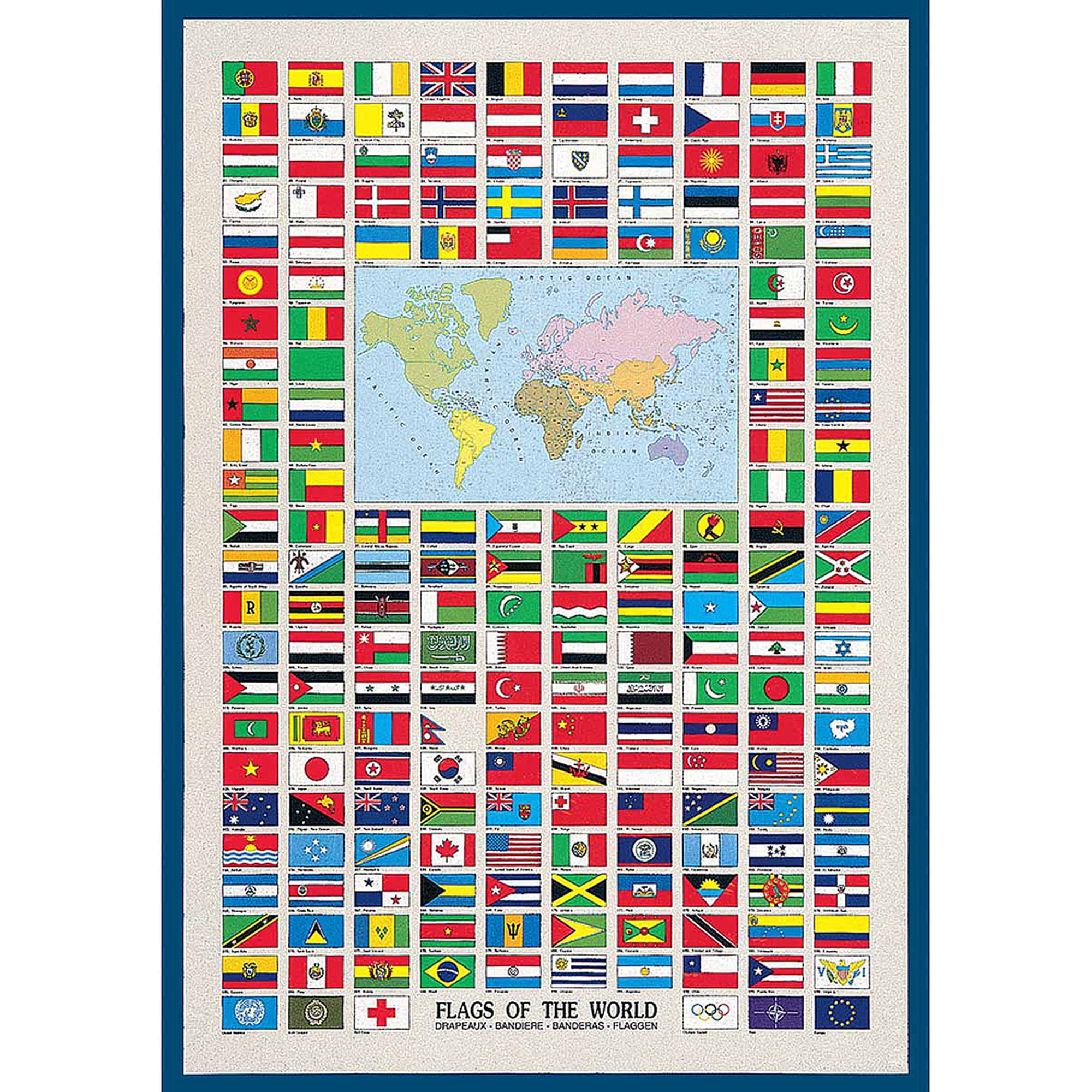 2450-1510 - FLAGS OF THE WORLD POSTER 26.75X38.5 INCHES - Walmart.com