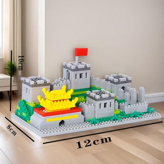 2456-Piece Three-In-One Large-Scale Great Wall Building Block Model ...