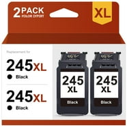 Canon PG-245 XL High Yield Black Ink Cartridges, 2-Pack, 300 Pages ...