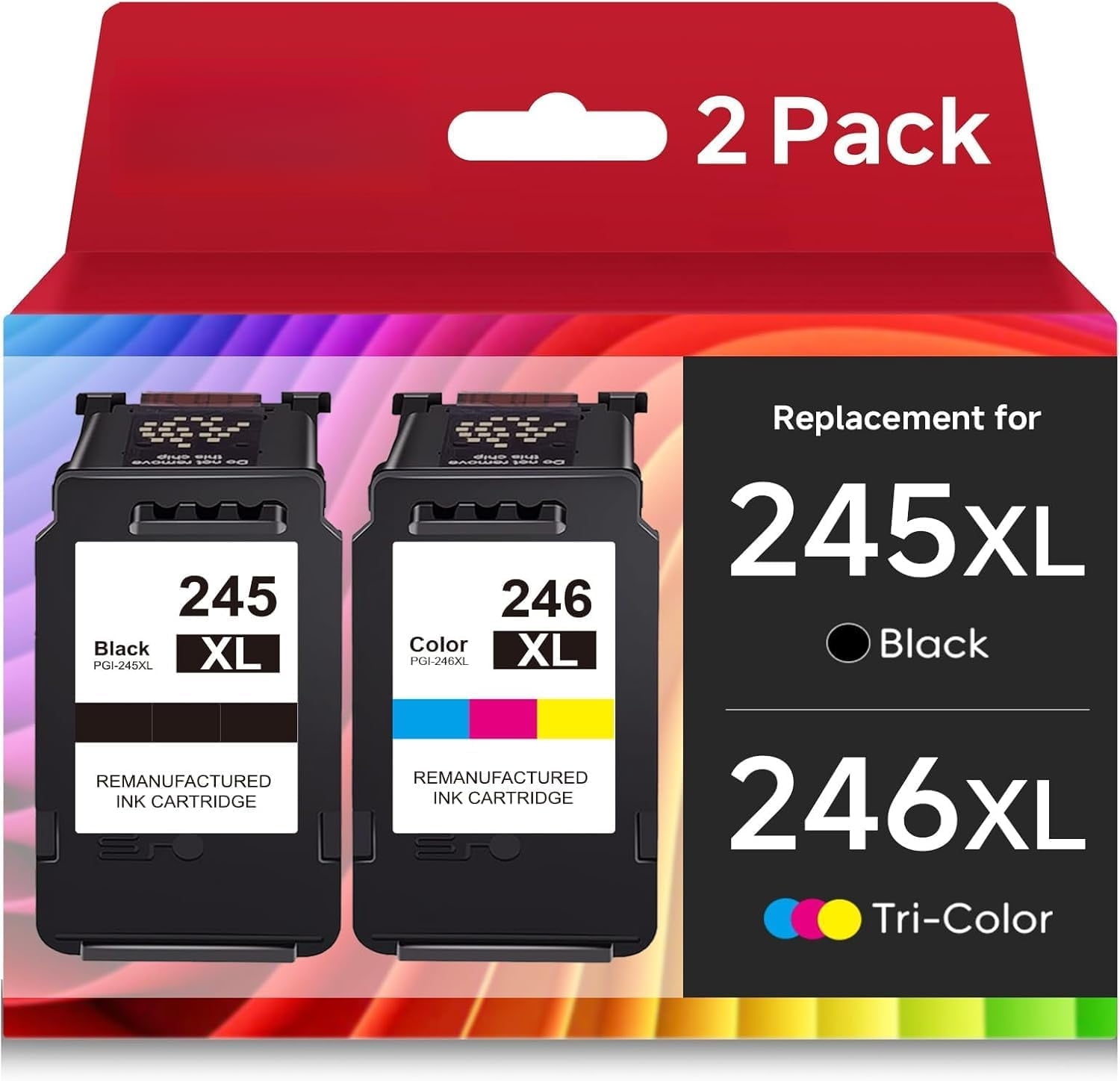245XL 246XL Ink Cartridges for Canon Ink 245 and 246 PG245 CL246 XL ...
