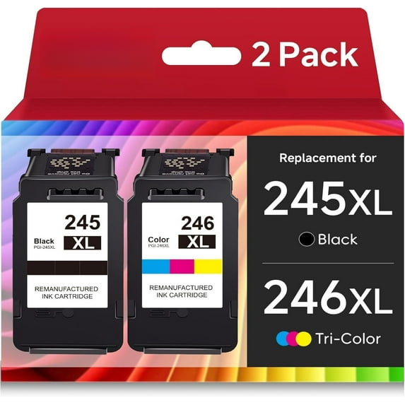 245XL 246XL Ink Cartridges for Canon Ink 245 and 246 PG245 CL246 XL ...