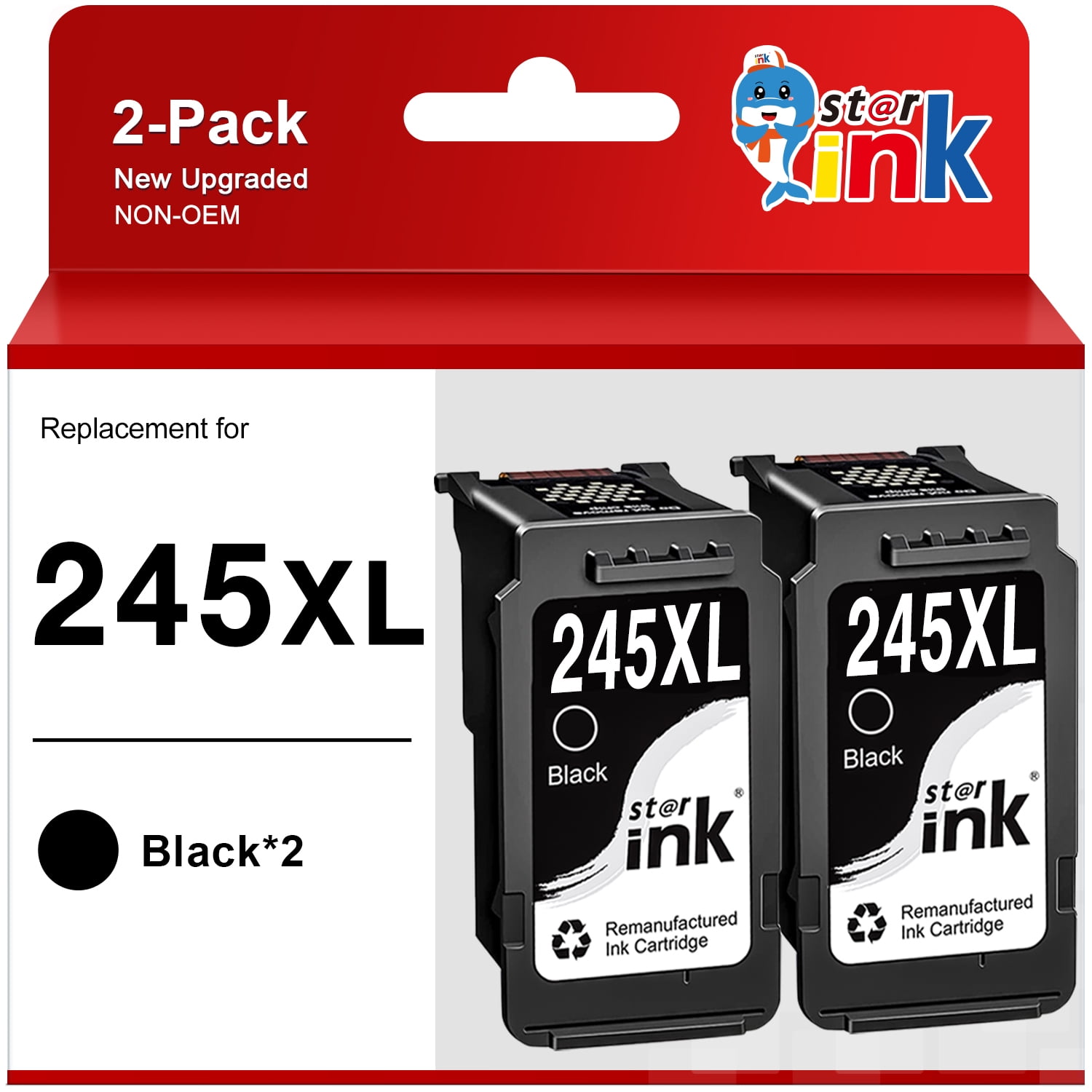 245XL Ink Cartridge for Canon 245 XL 245XL PG-243 Black Ink Cartridge ...