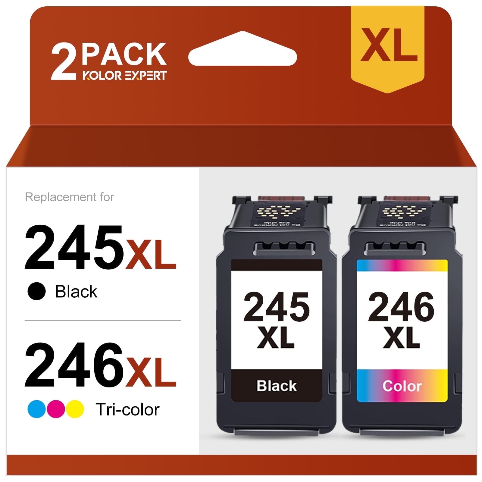 Value Pack of 245XL Ink Cartridge for Canon - Use with Pixma MX492 ...