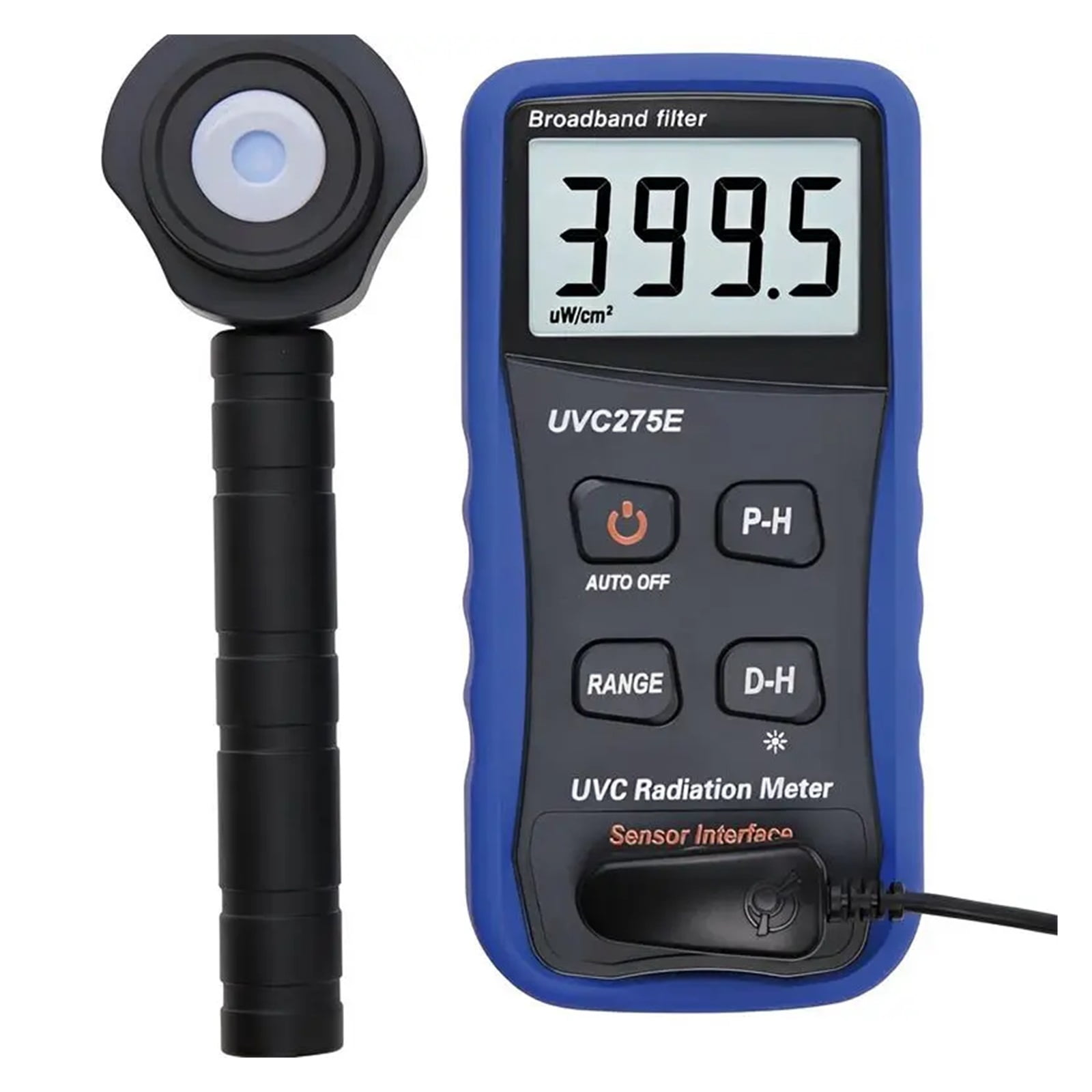 245nm-305nm Digital UVC Radiation Meter Broadband Filter Short Wave ...