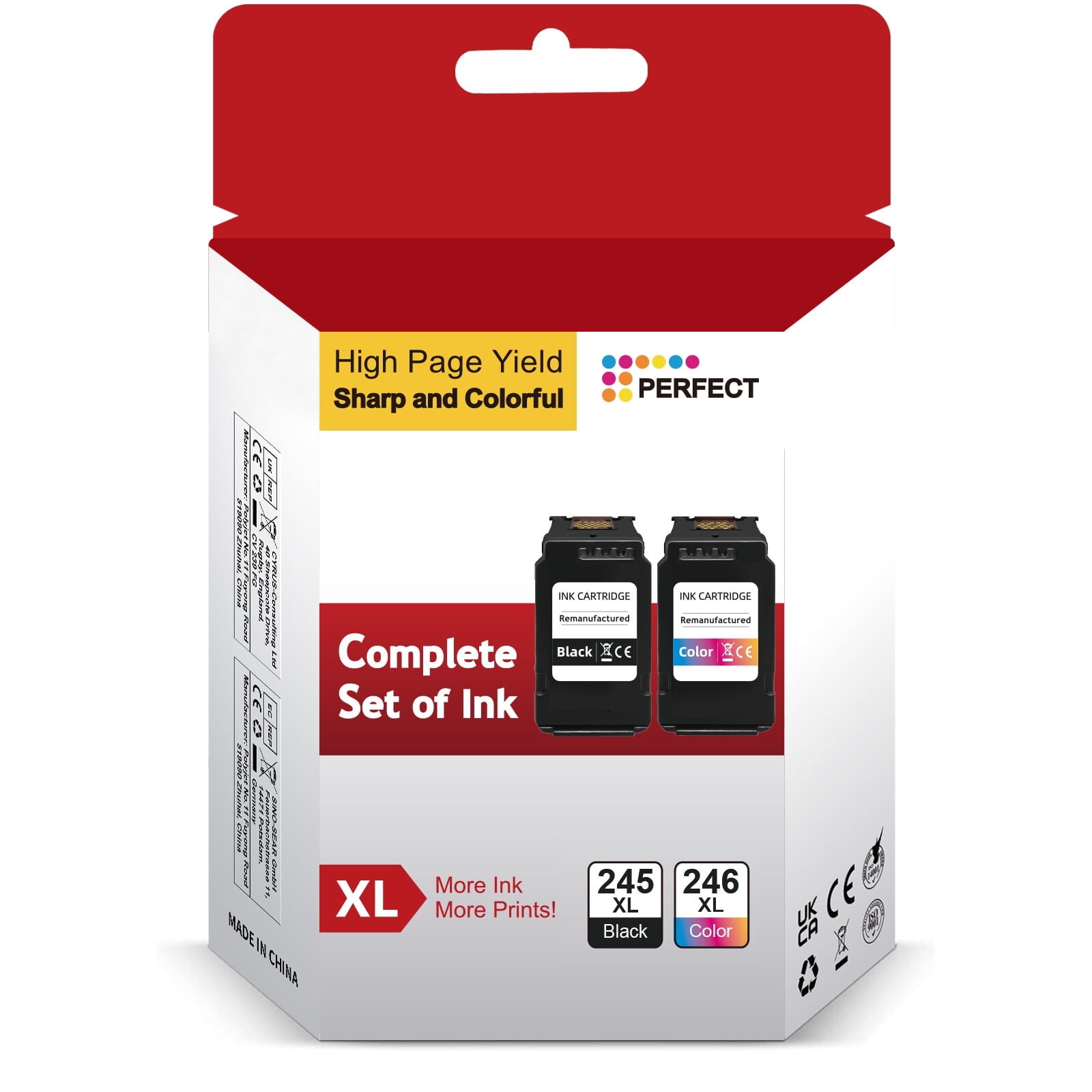 245xl 246xl Ink Cartridge for Cannon 243 244 PG-245xl CL-246xl Ink for ...
