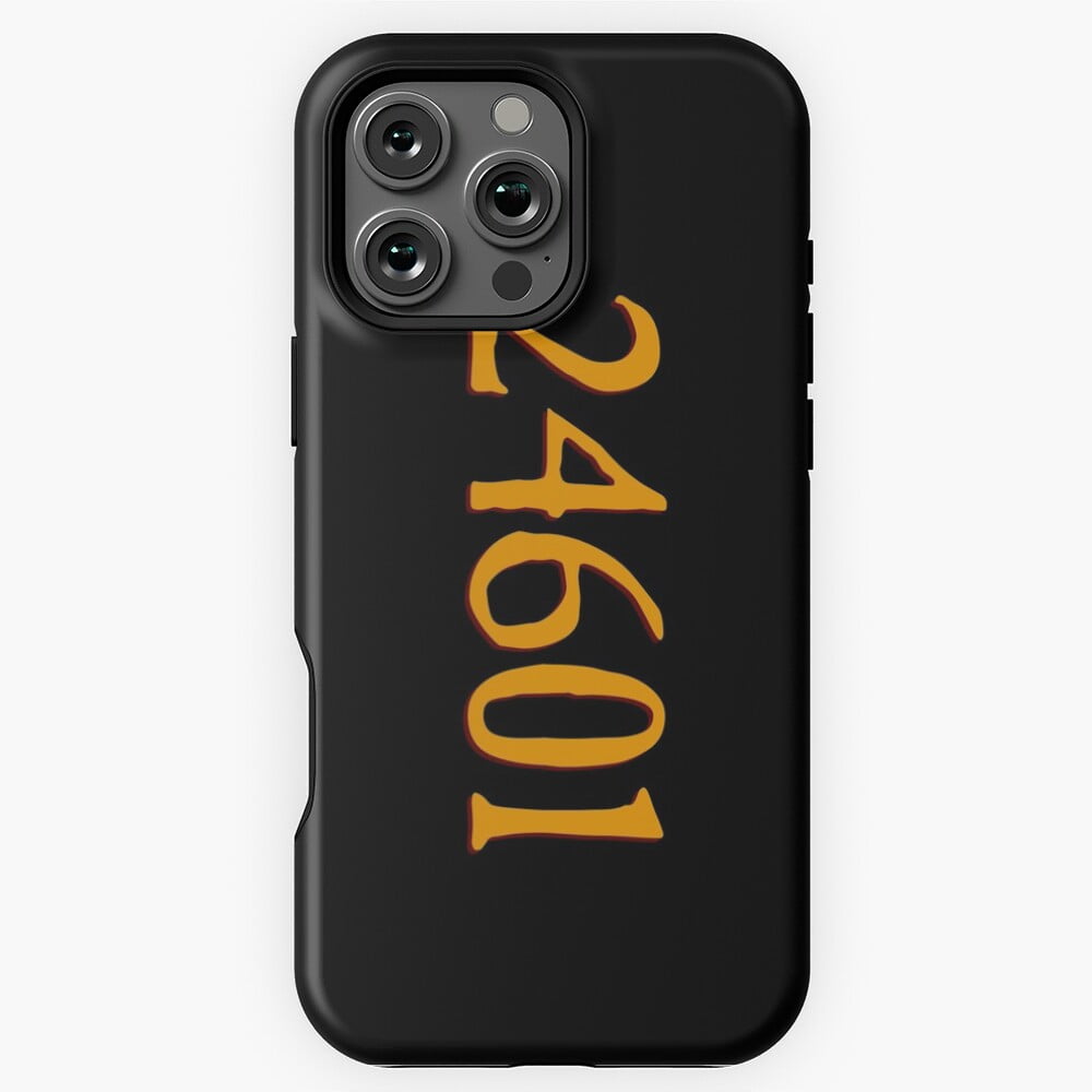 24601 Prisoner Number Inspired Pattern iPhone Case 17 16 15 14 13 12 11 ...