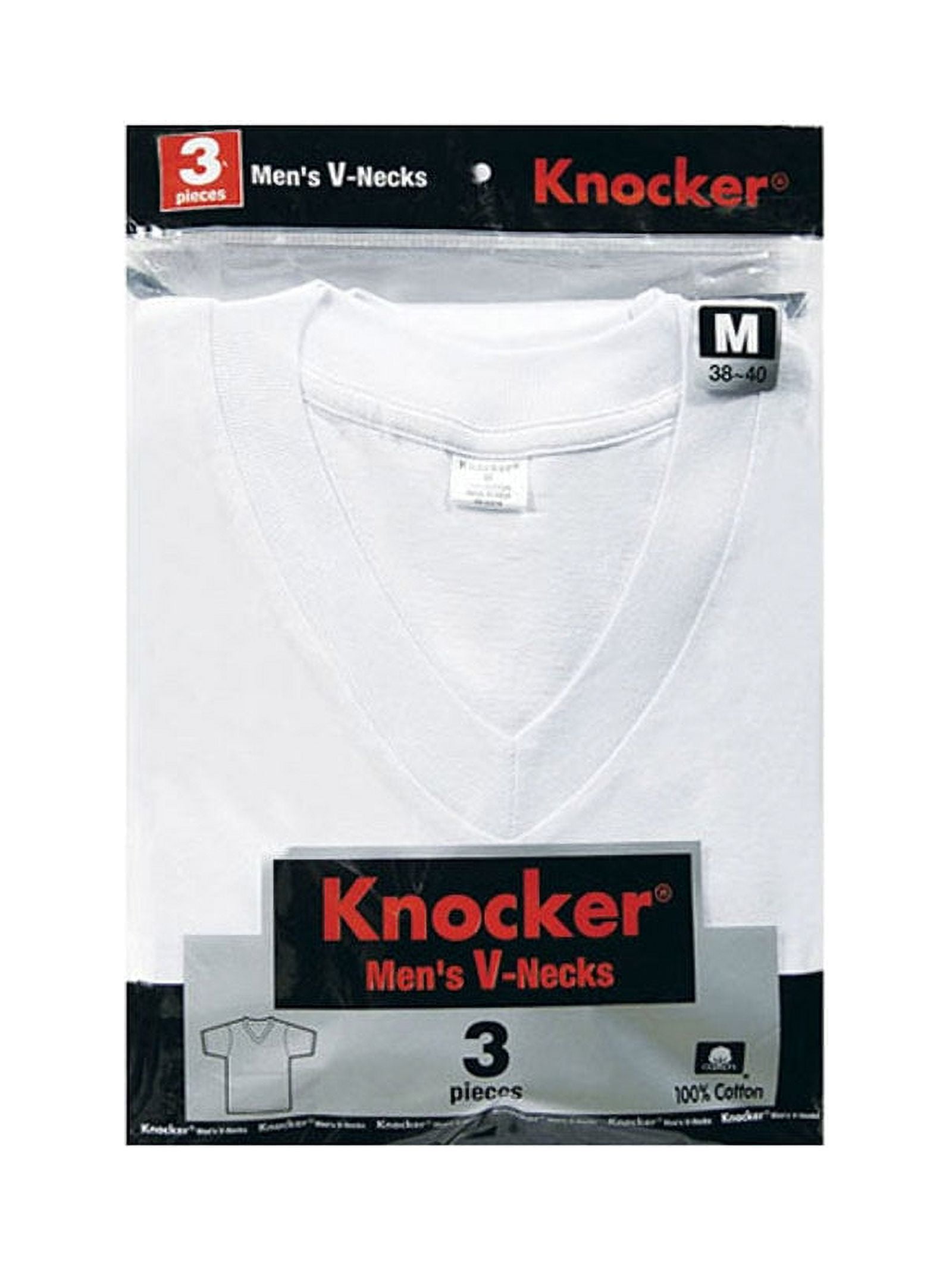 247 Frenzy Men's Essentials Knocker PACK OF 3 Cotton V Neck Shirt Top ...