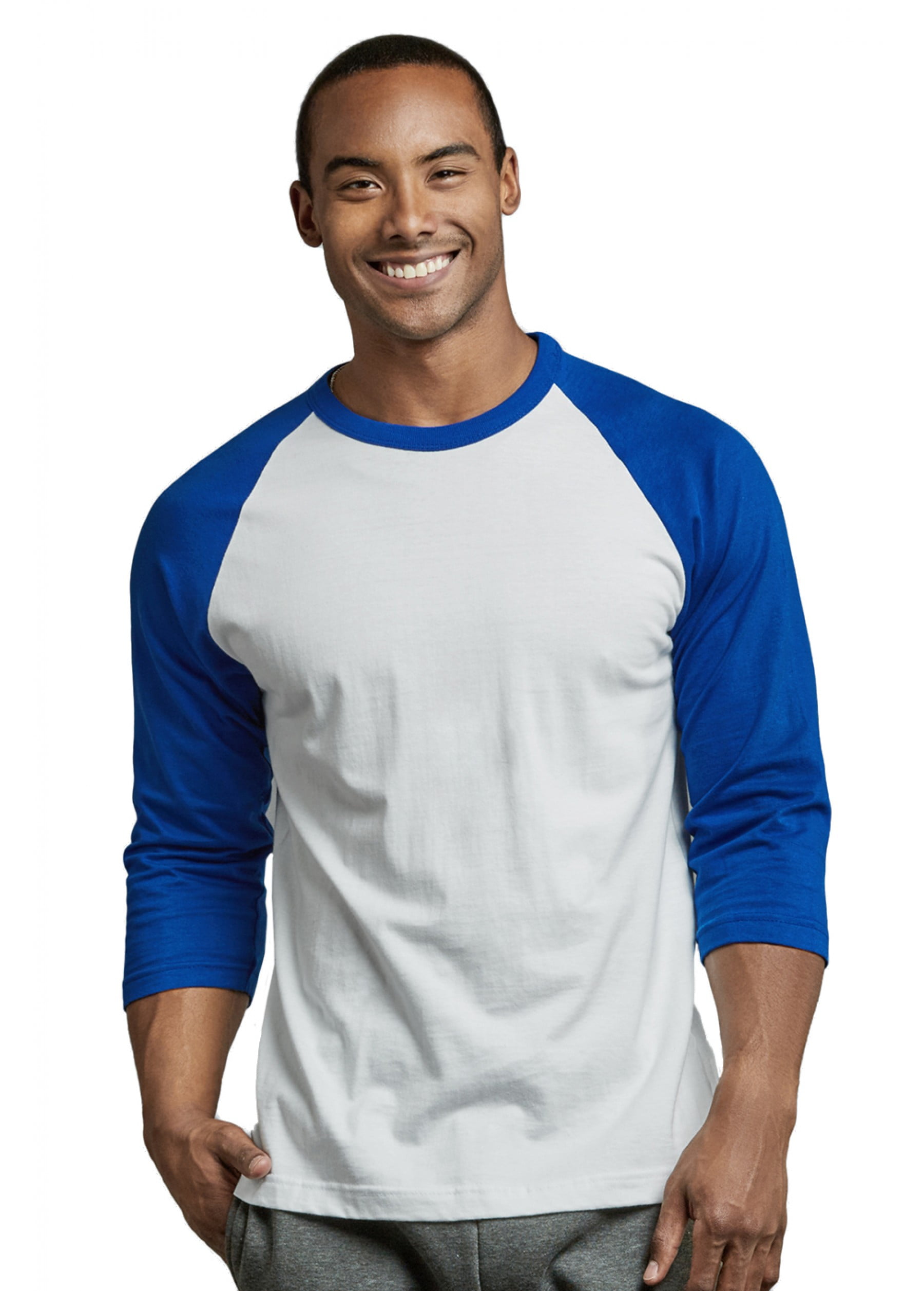 247 Frenzy Men's Essentials Top Pro 3/4 Sleeve Raglan Baseball Tee ...