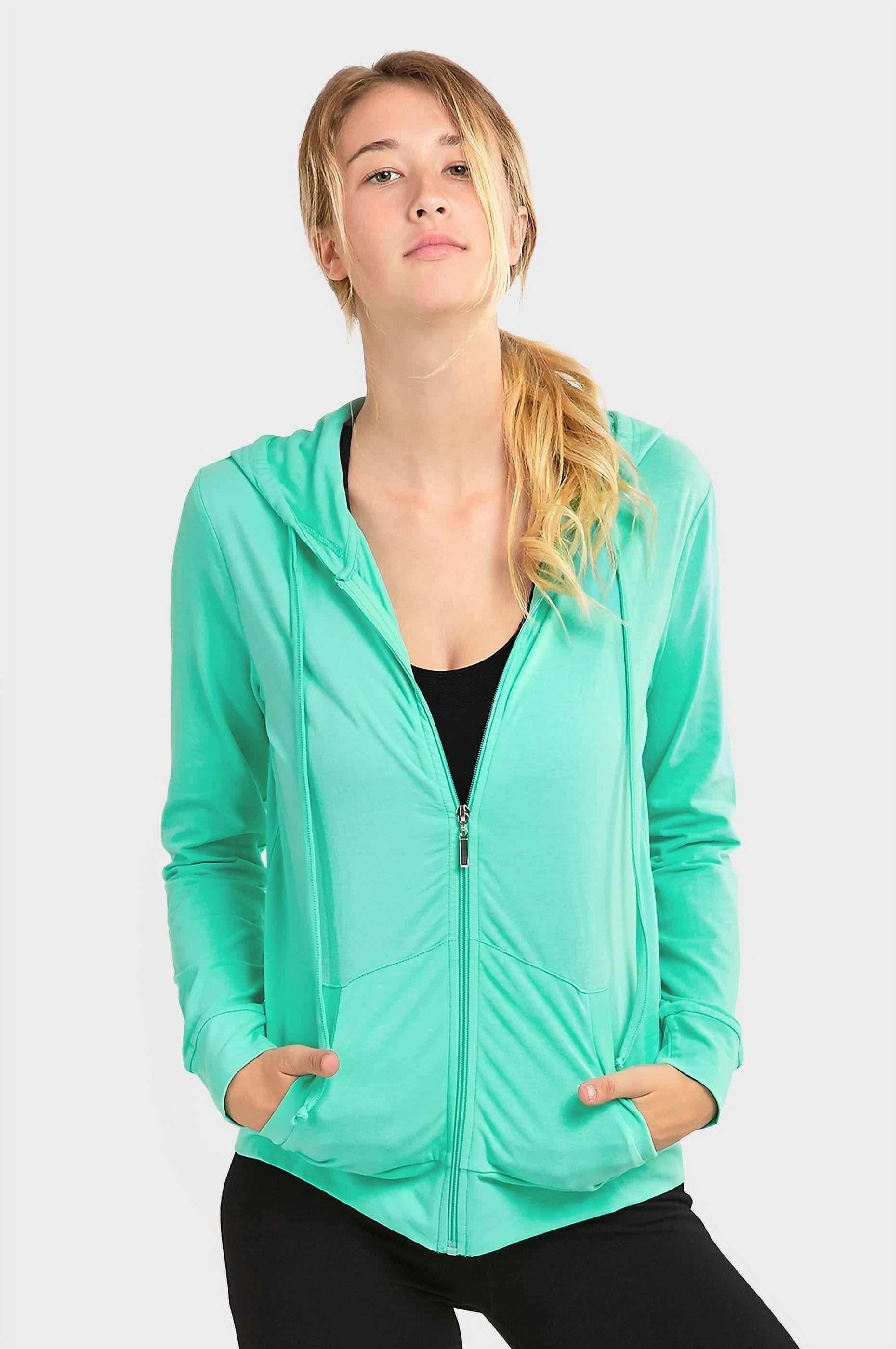 247 Frenzy Women's Active Essentials Sofra Cottonbell Full Zip ...