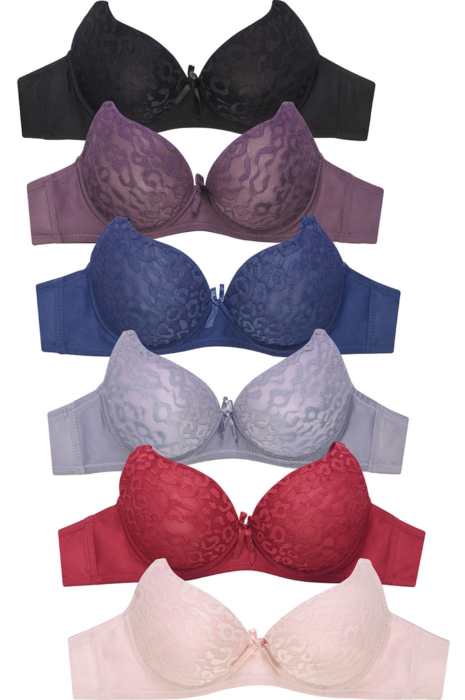 247 Frenzy Women's Essentials Mamia PACK OF 6 Full Coverage Allover ...