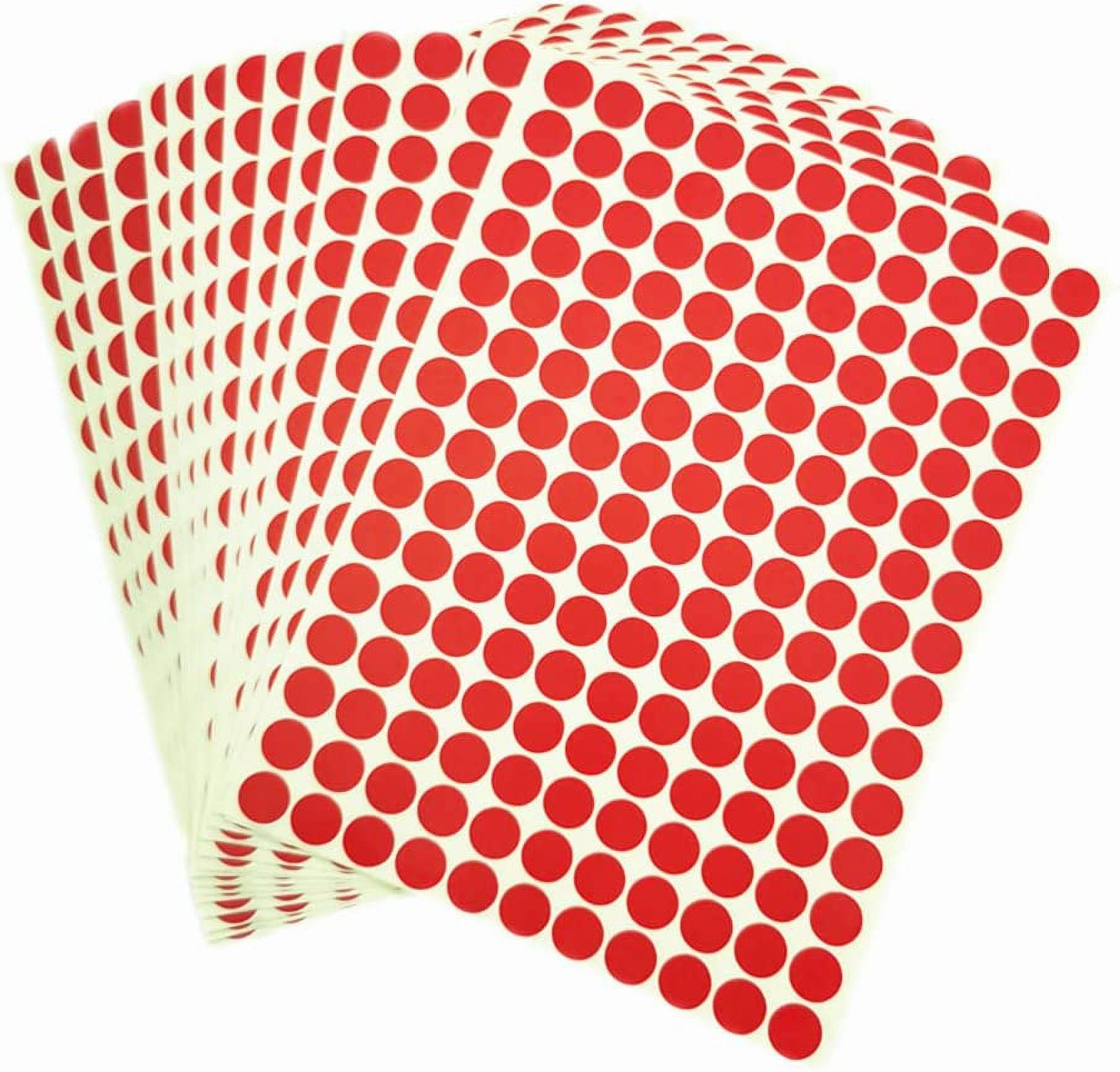 2475pcs Color Coding Labels 10mm Round Polka Dot Stickers Circle ...