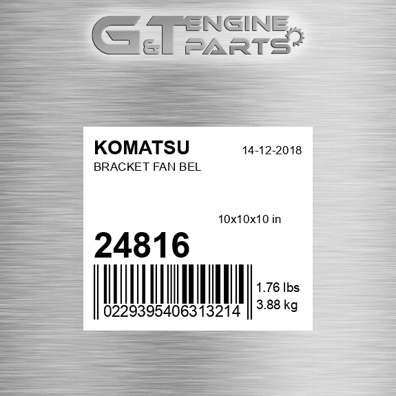 24816 BRACKET FAN BEL fits KOMATSU (New OEM) - Walmart.com
