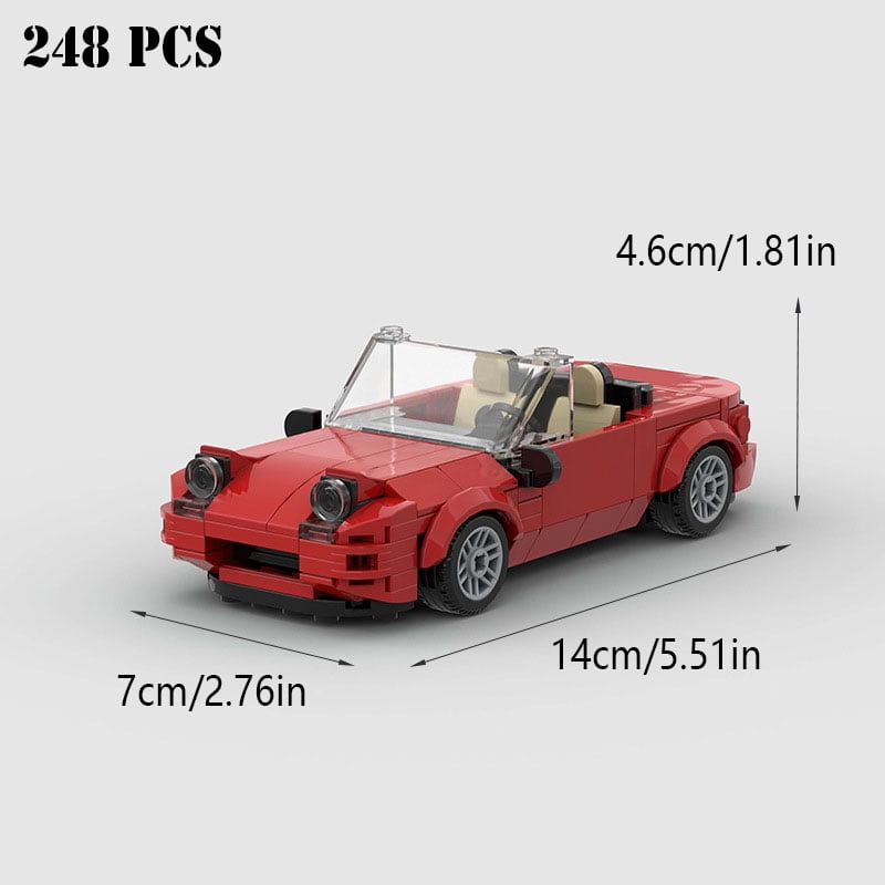 248pcs Building Blocks Set, MOC Racing Vehicle Car Model Toy Kit ...