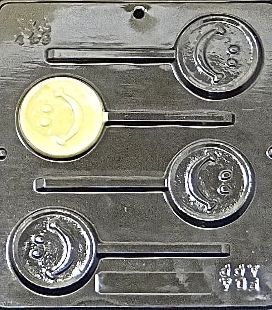 249 Smiley Face Lollipop Chocolate Candy Mold - Walmart.com
