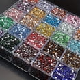 24999pcs/25 Colors Flatback Rhinestones, 3Mm Round 5D Resin Diamonds ...