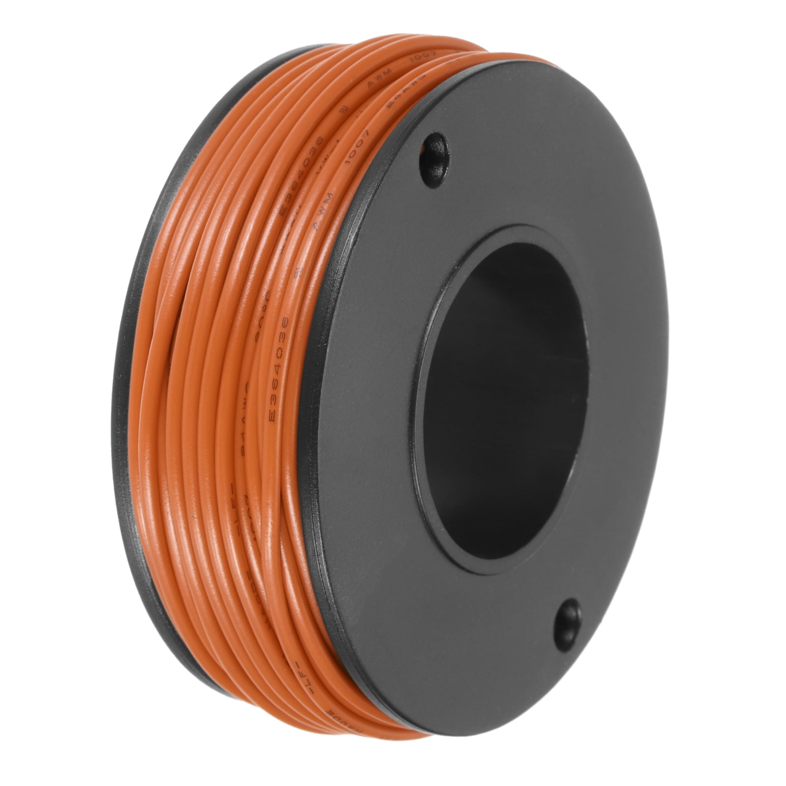 Uxcell 24AWG Stranded Wire PVC Hookup 15M/49ft Orange, Electrical Wire ...