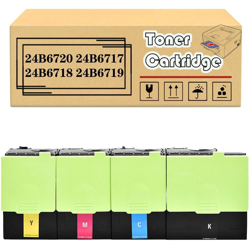 24B6720 24B6717 24B6718 24B6719 Toner Cartridges Compatible for Lexmark ...