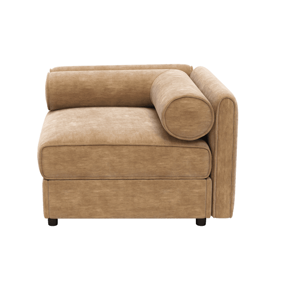 24Corner Sofa -Camel - Walmart.com