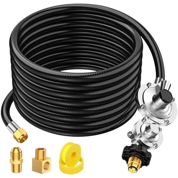 24FT F273684 Propane Hose with 2-Stage Regulator Compatible with Mr ...