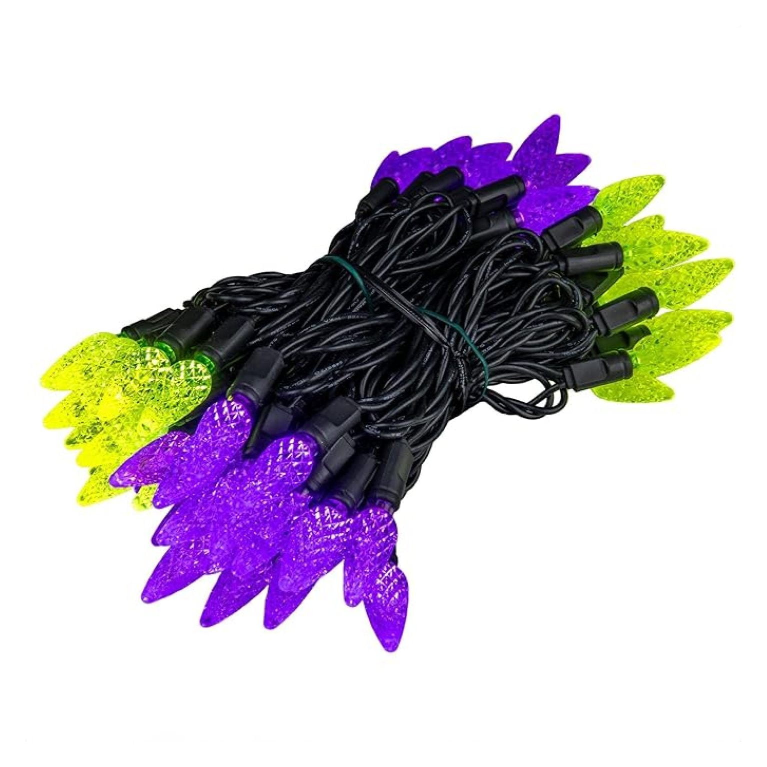 24FT LED String Lights 70 Bulb Outdoor Christmas Lights, Lime Green ...