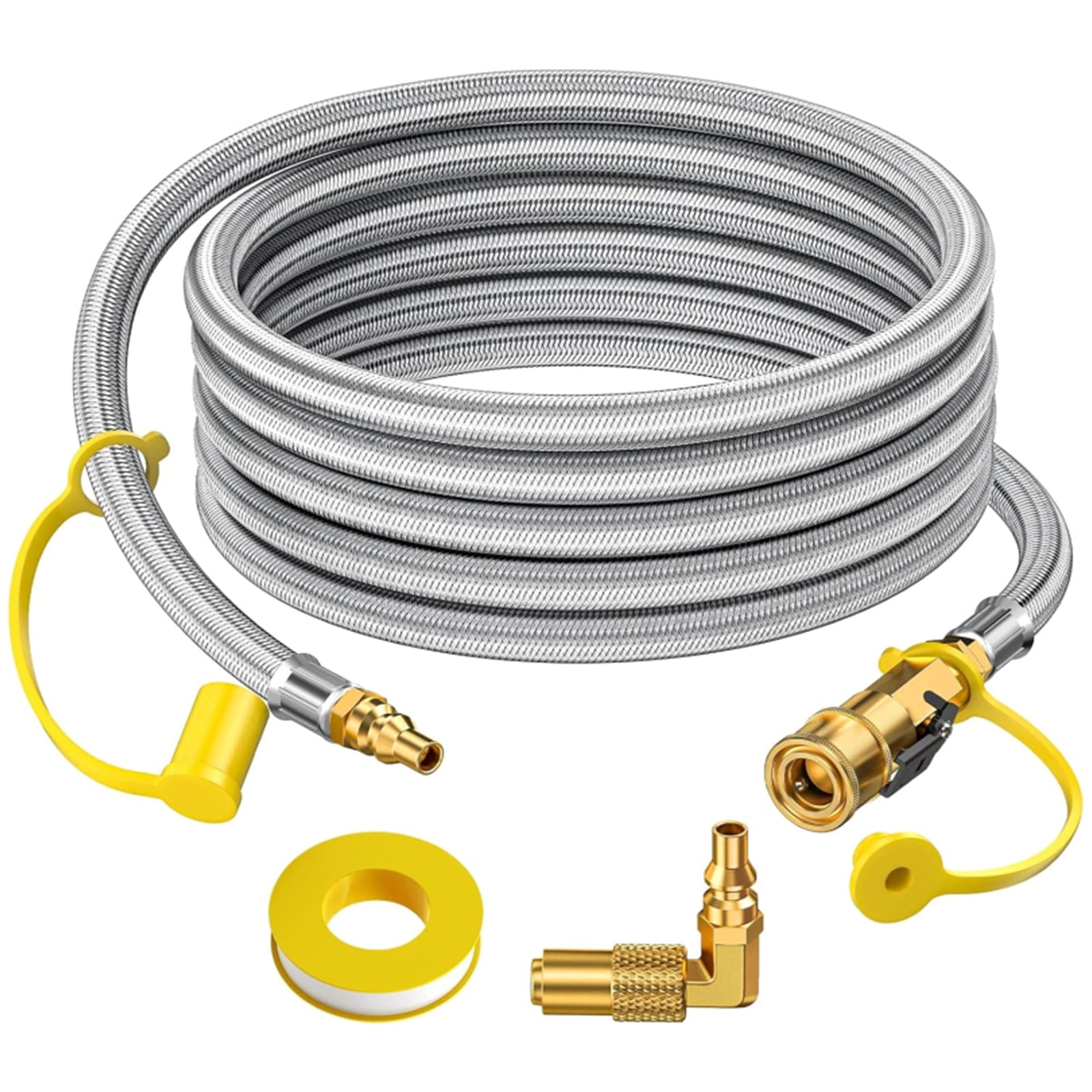 24FT Quick Connect Propane Hose for RV to Grill, Propane Hose Adapter ...