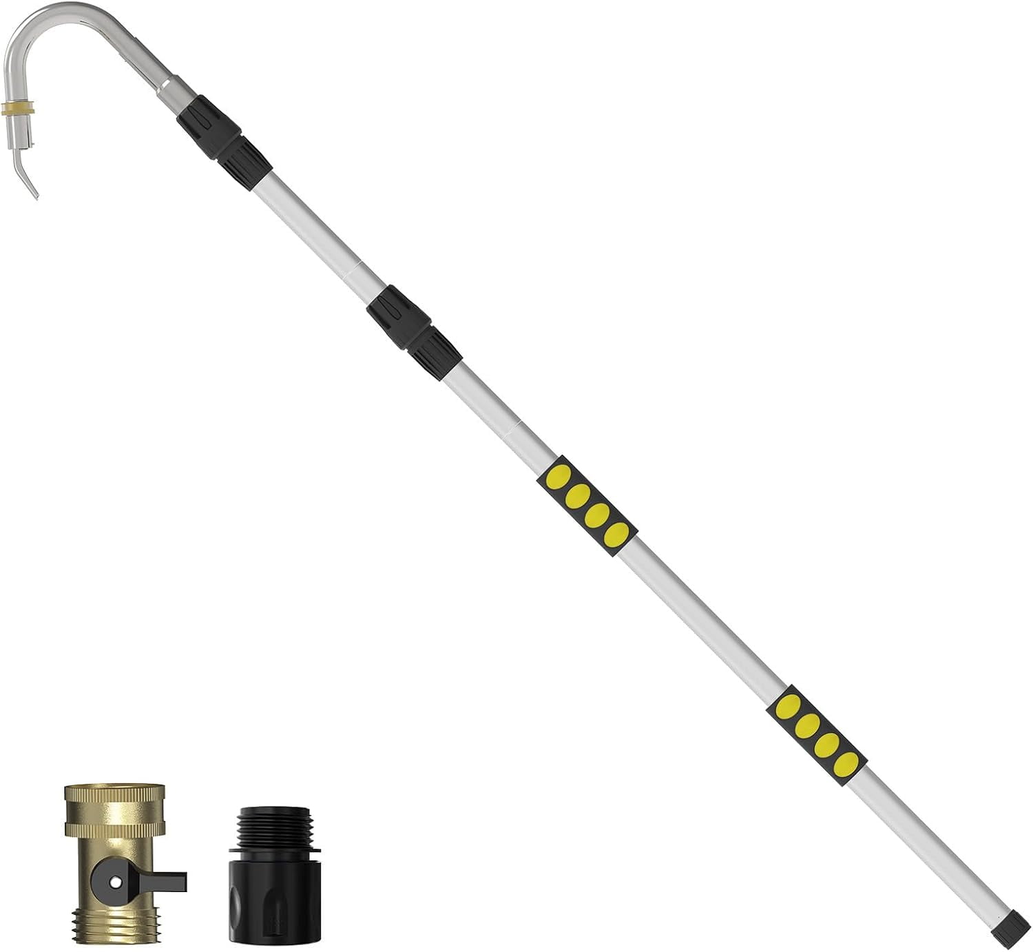 24FT Reach Gutter Cleaning Tools from Ground, Telescopic Rain Gutter ...