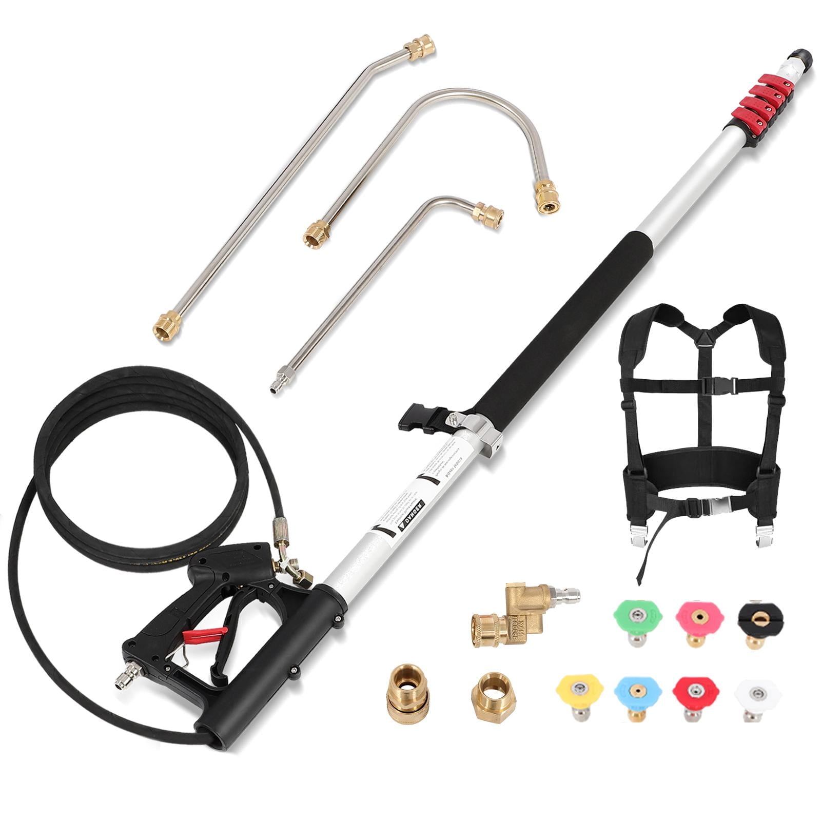 24FT Telescoping Pressure Washer Wand, Power Washer Extension Wand with ...