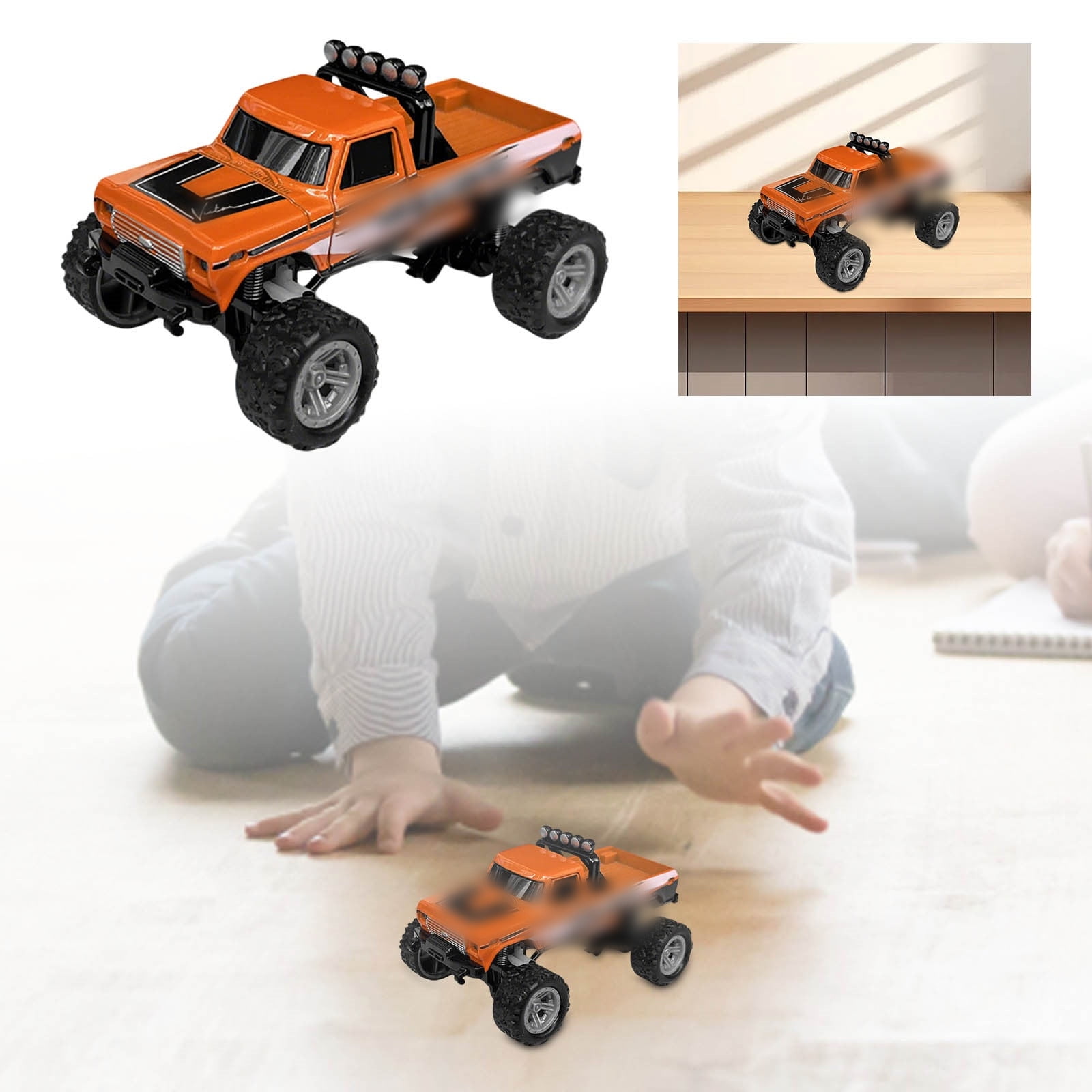 24G Mini RC Drift Car Alloy Off Road Truck High Speed Remote Control ...