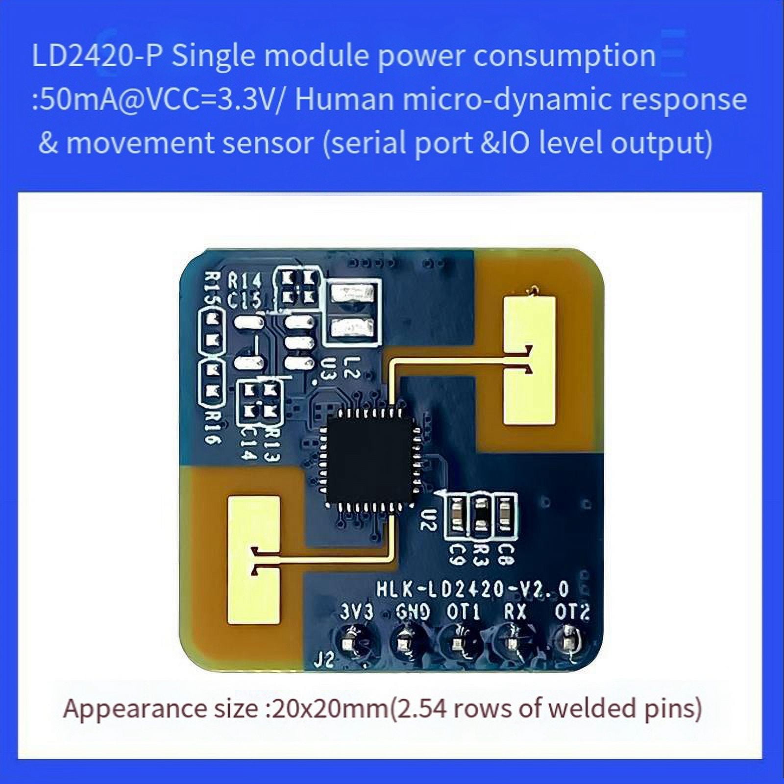 24G mmWave LD2420 Human Presence Radar Sensor Motion Detection Module ...