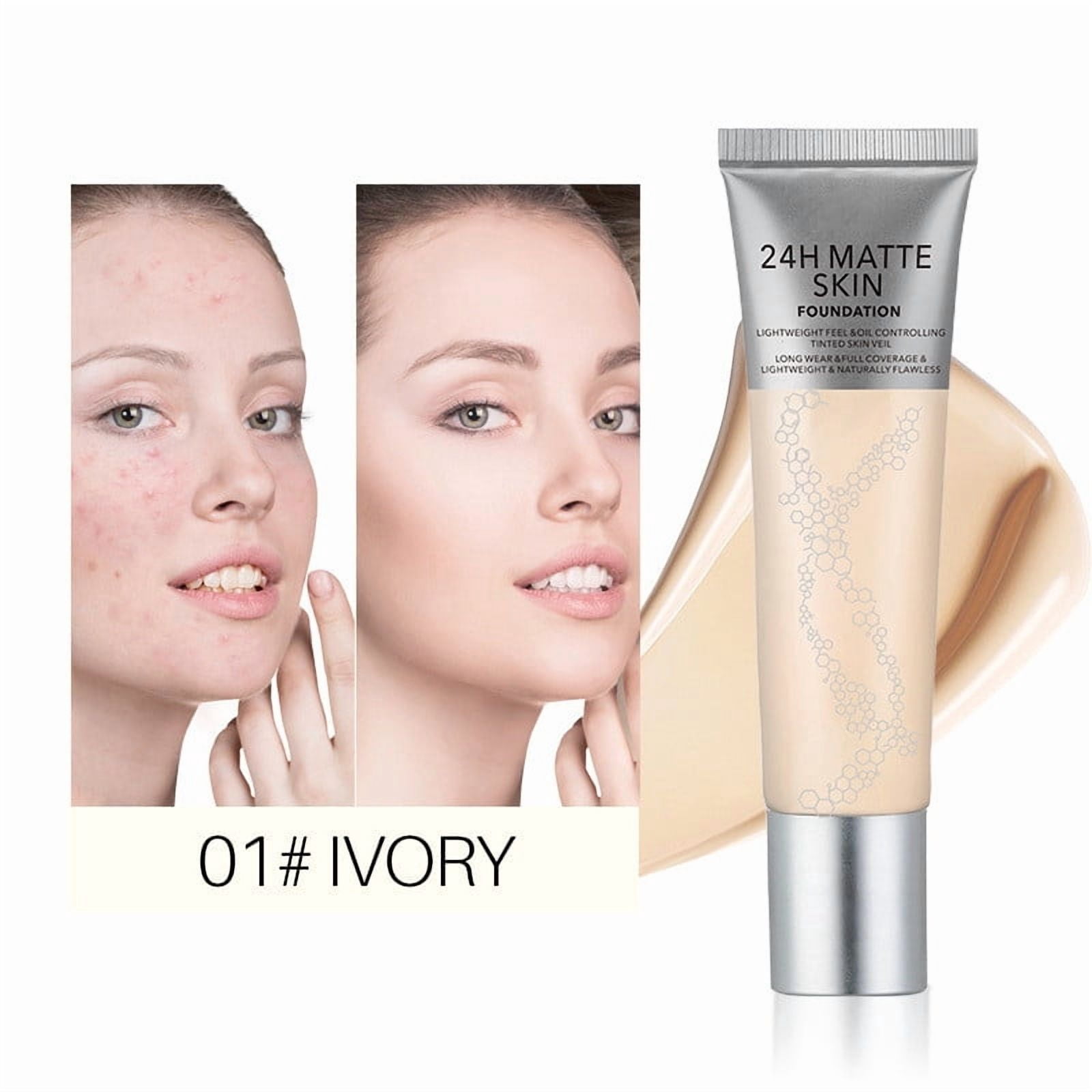24H Matte Oil Control Long-Lasting Liquid Base Lightweight Buildable ...