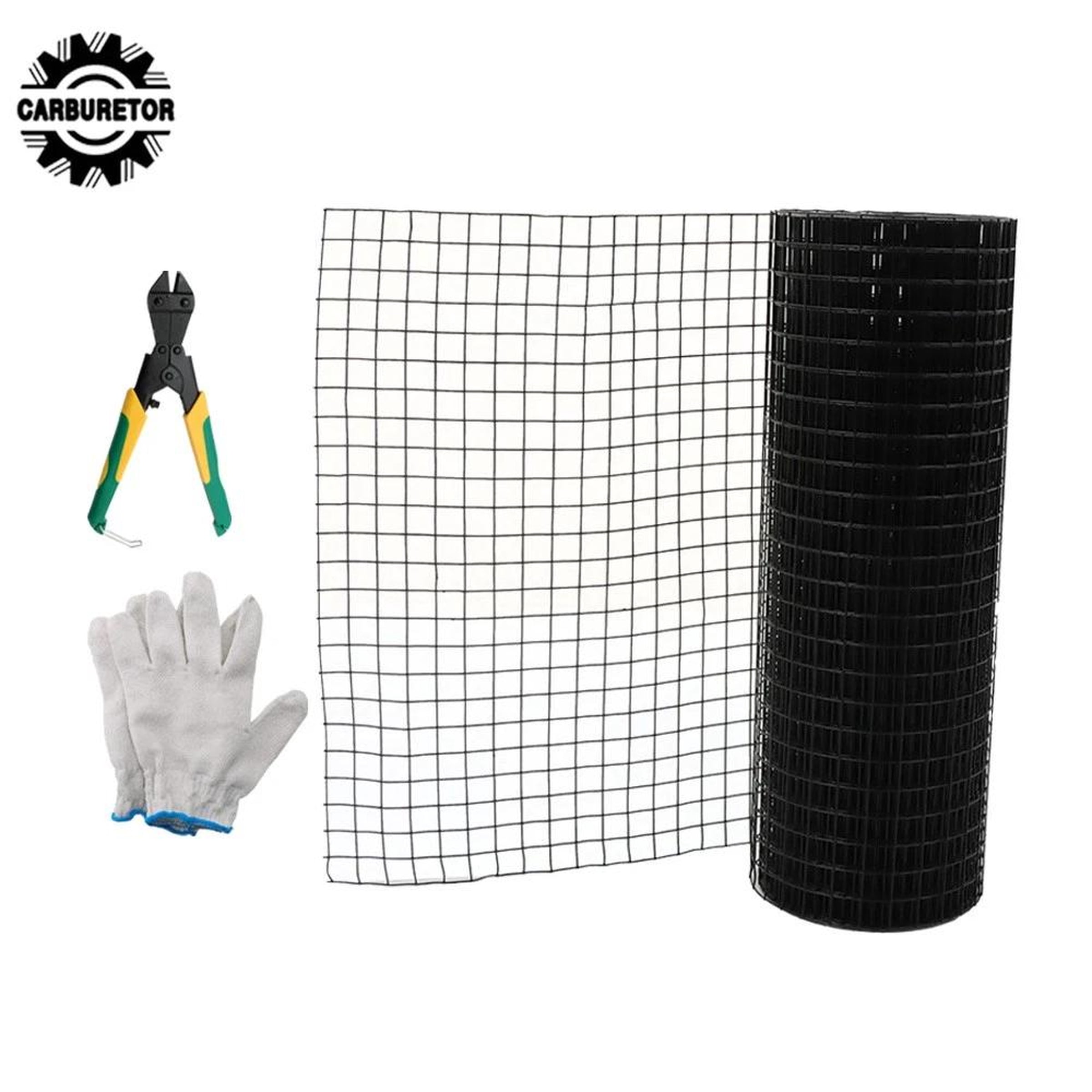 24In × 50FT Vinyl Coated Welded Wire Fence 1In Hole 16 Gauge Chicken ...