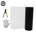 24In × 50FT Vinyl Coated Welded Wire Fence 1In Hole 16 Gauge Chicken ...