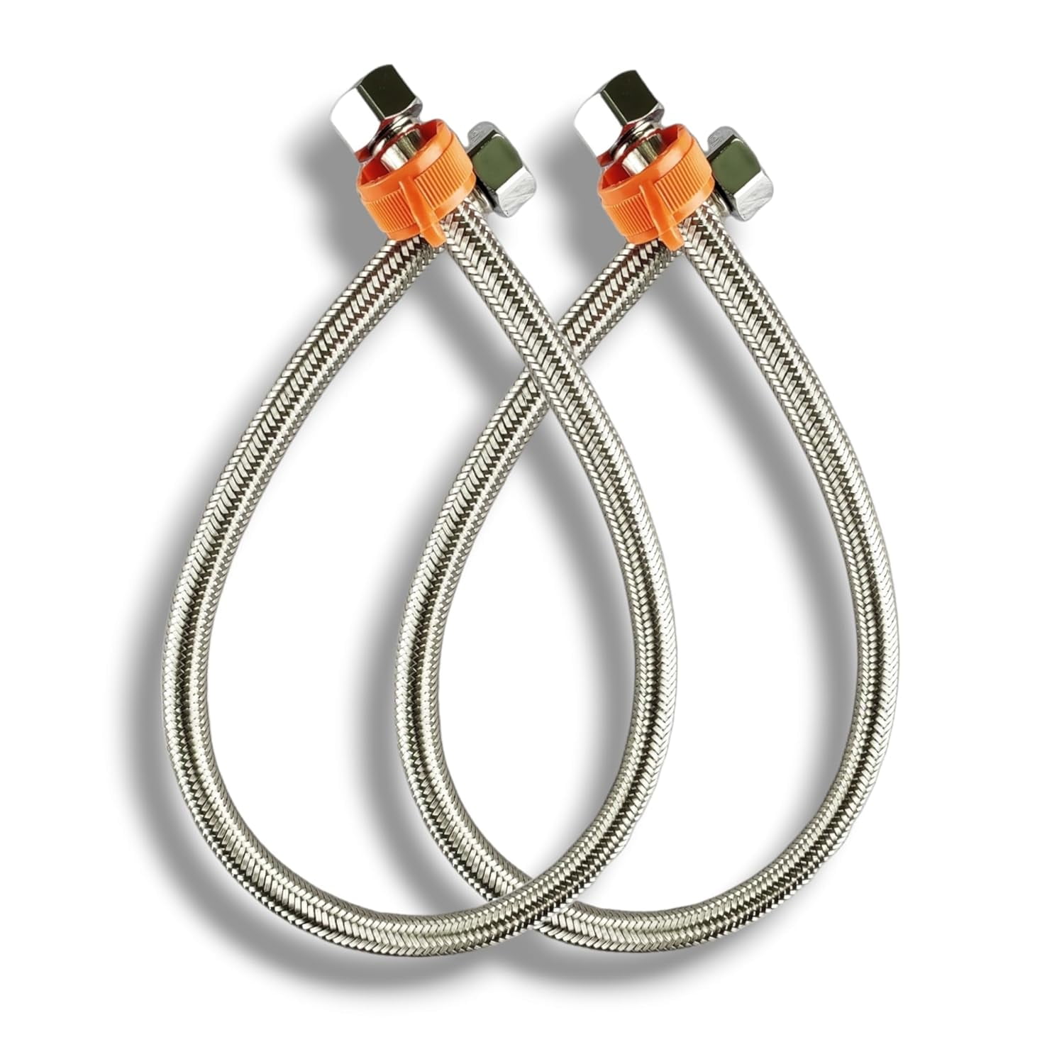 24Inch Connection Pipe SS304 Grade Pack of Two Grey SS Connection Pipe ...