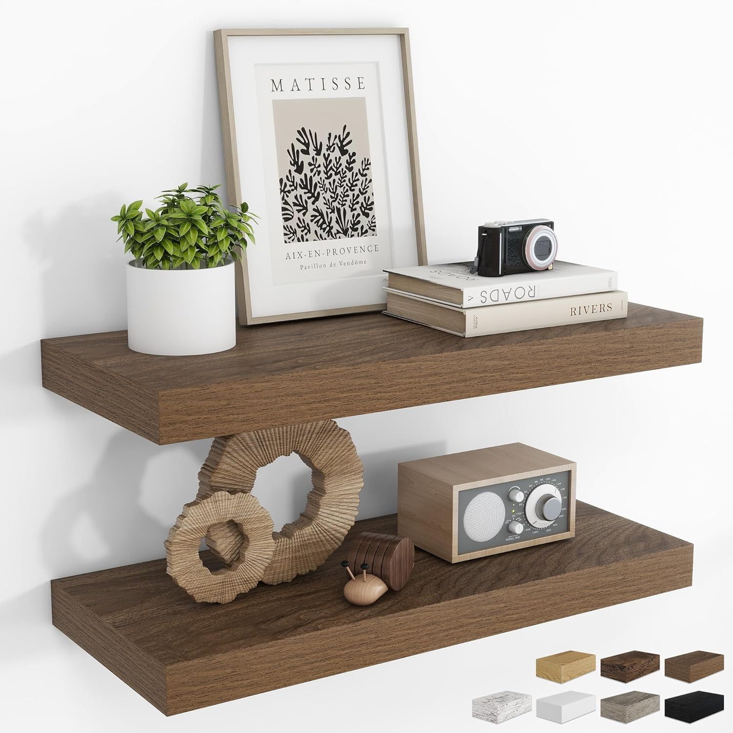 24Inch Floating Shelves for Wall 2 Pack Shelves for Bedroom|Kitchen ...