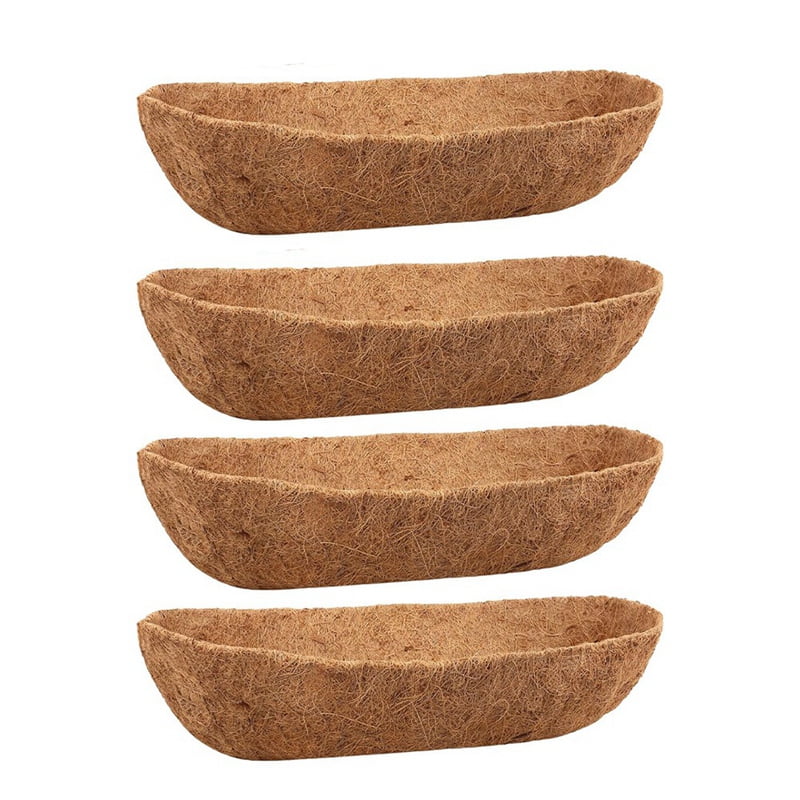 24Inch Trough Coconut Liners, Natural Coconut Liners for Wall Planter ...