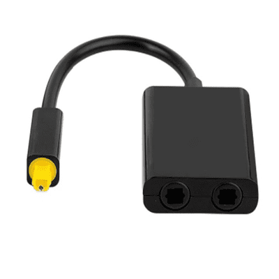 24K Gold Plated 1 in 2 Out Optical Fiber Splitter Cable - Walmart.com