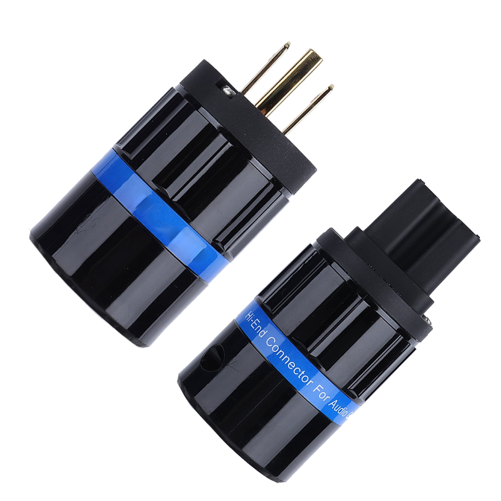 24K Gold-Plated Pure Copper IEC Power Cord Connector for 100-250V, High ...